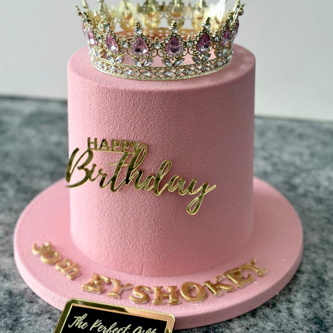 Pink Crown Cake Dubai - Birthday Cake Delivery to Dubai - Shop Online ...