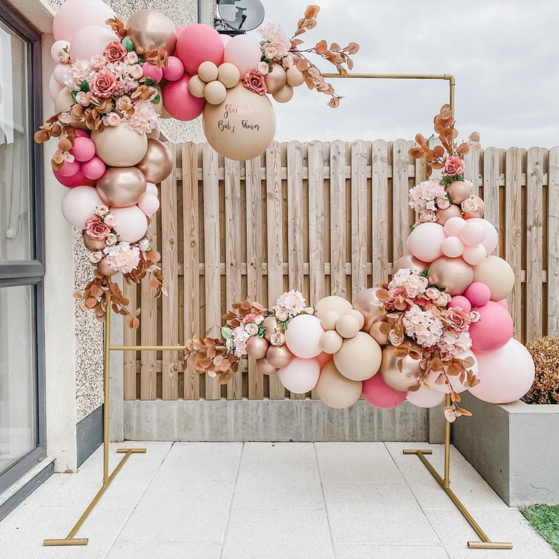 Pink Square Balloon setup Arrangement – Balloons Arch – Order Online to ...