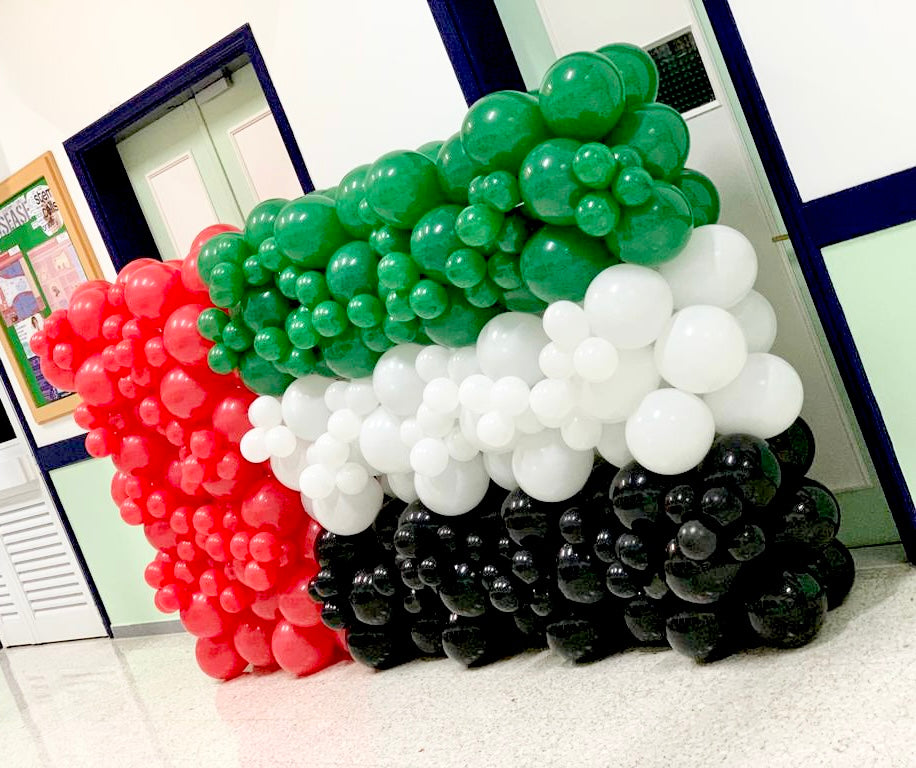 UAE Flag Balloon Wall - National Day Venue Decor – Dot Perfect Gift ...