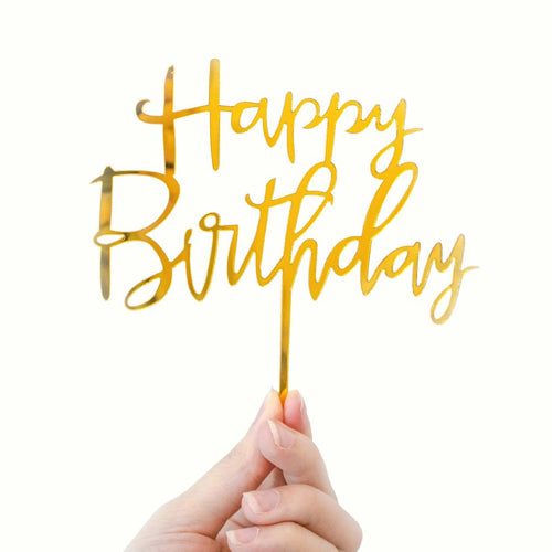 Birthday Acrylic Topper - Buy Online and Send to Dubai - Cake Gifts ...
