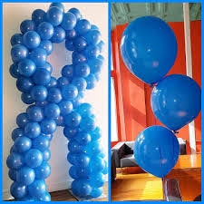 Blue Ribbon Balloon Arch - Cancer Awareness Balloon Decor UAE – Dot ...