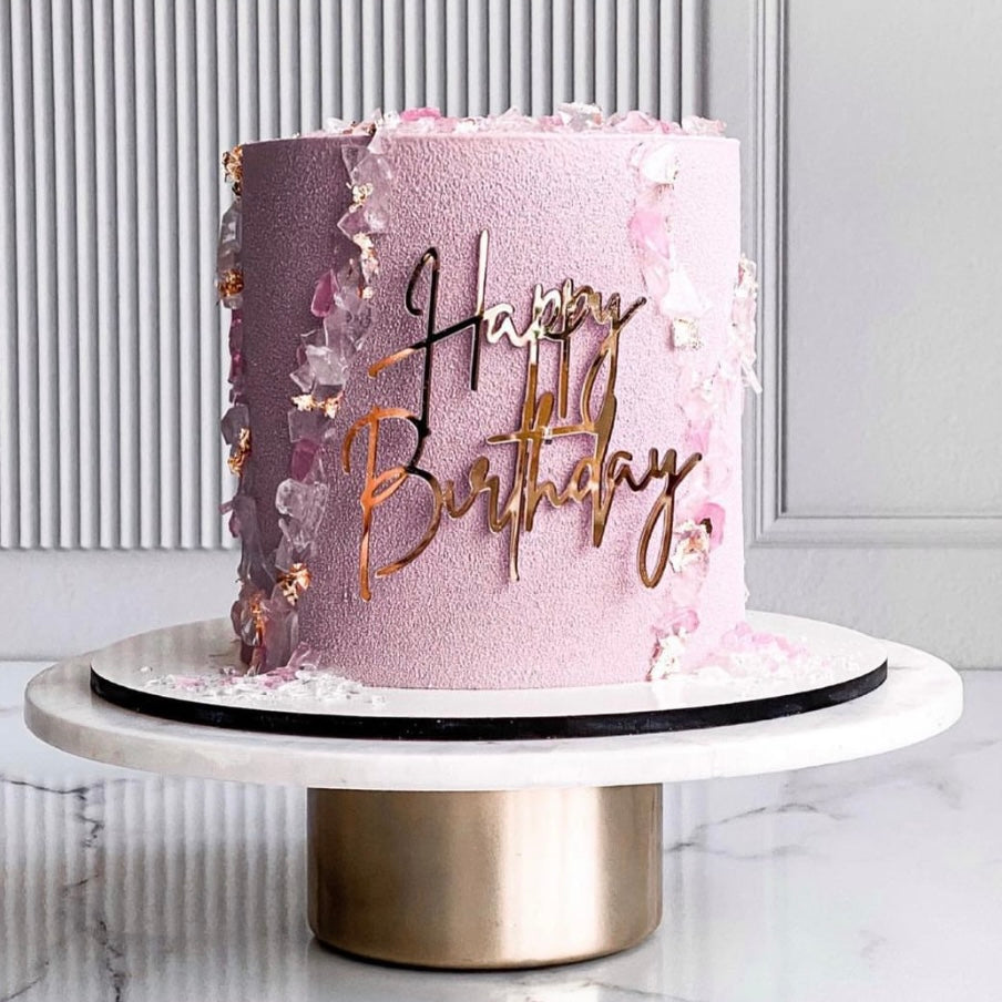 Pink Crystal Birthday Cake Dubai - Birthday Cake Delivery to Dubai ...